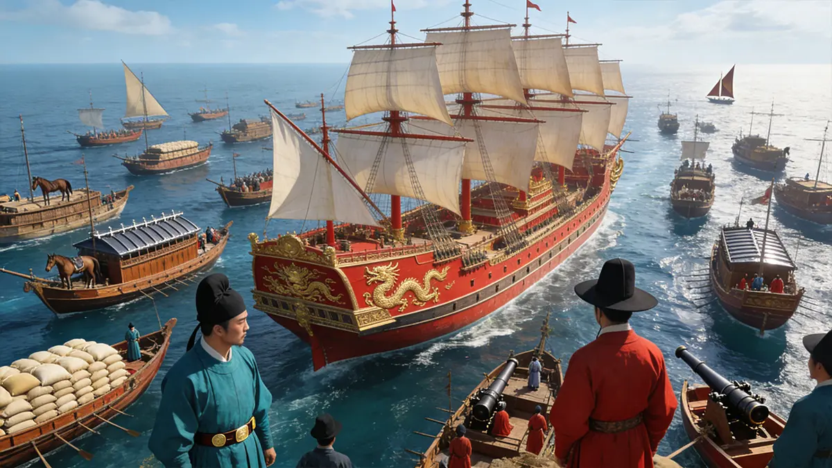 Zheng He’s Fleet Structure: Treasure, Horse & Supply Ships